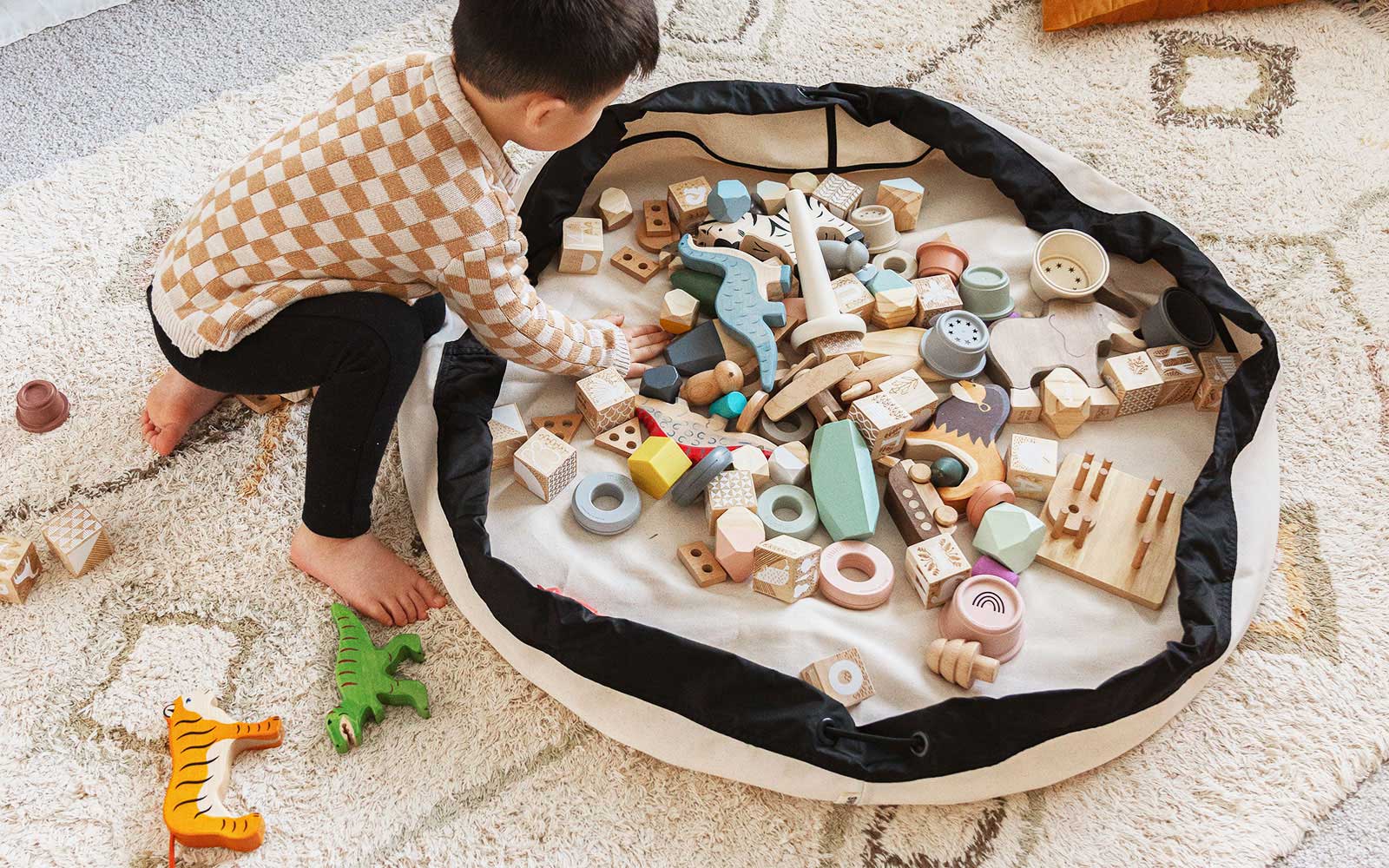 Toy Bag + Organizer | Ideal for LEGO Storage | Swoop Bags